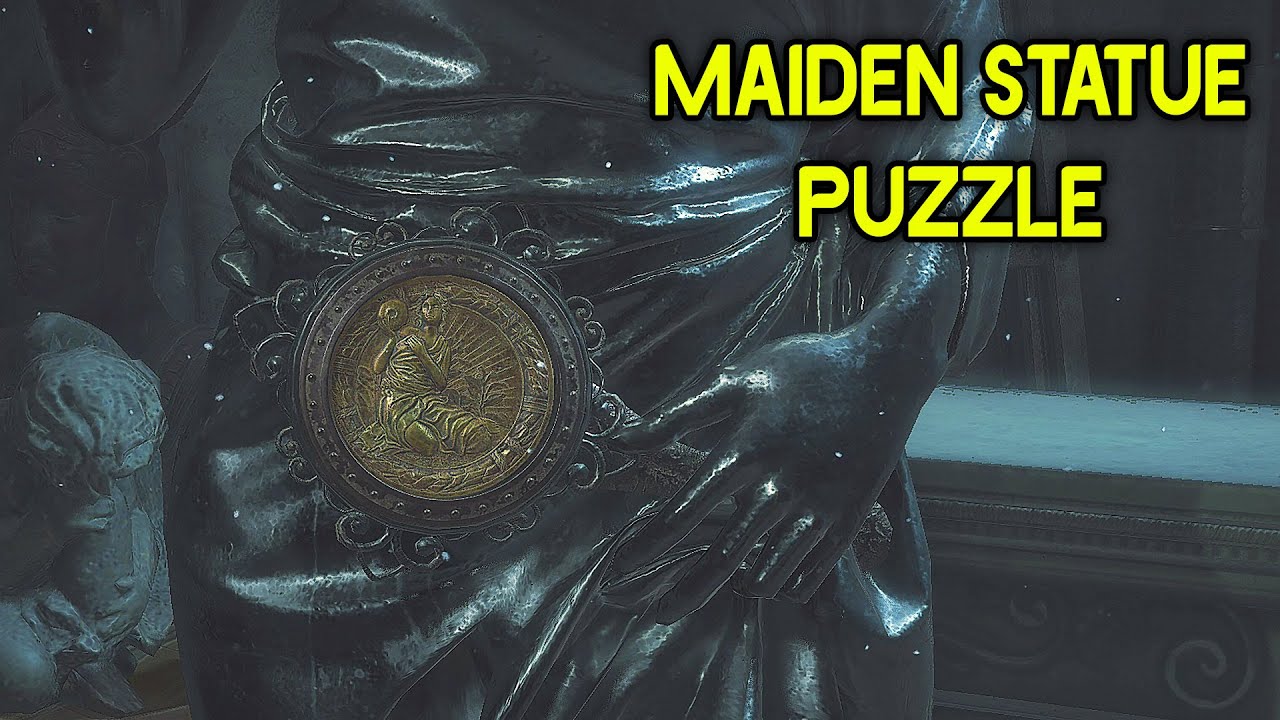 Resident Evil 2 Remake - Maiden Statue Medallion Code - YouTube