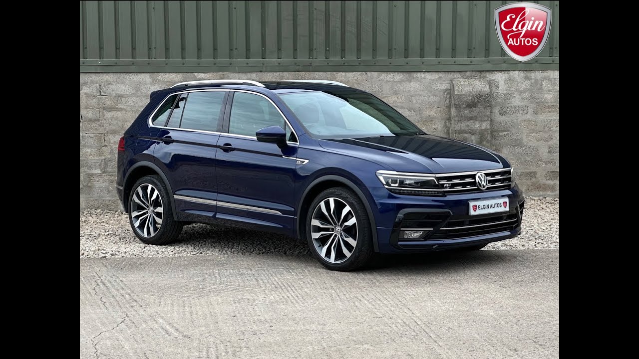2018 (68) Volkswagen Tiguan R Line 2.0 TDI Finished in Atlantic Blue ...