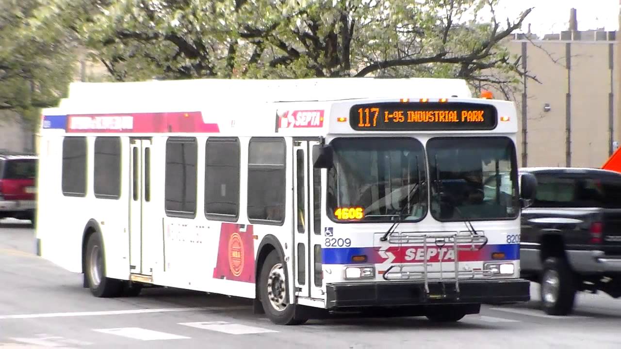 SEPTA BUS: HYBRID NEW FLYER DE41LF 8209 ON ROUTE: 117 - YouTube