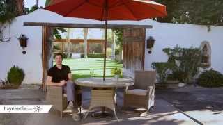 Belham Living Bella All Weather Wicker Round Patio Dining Set - Product Review Video
