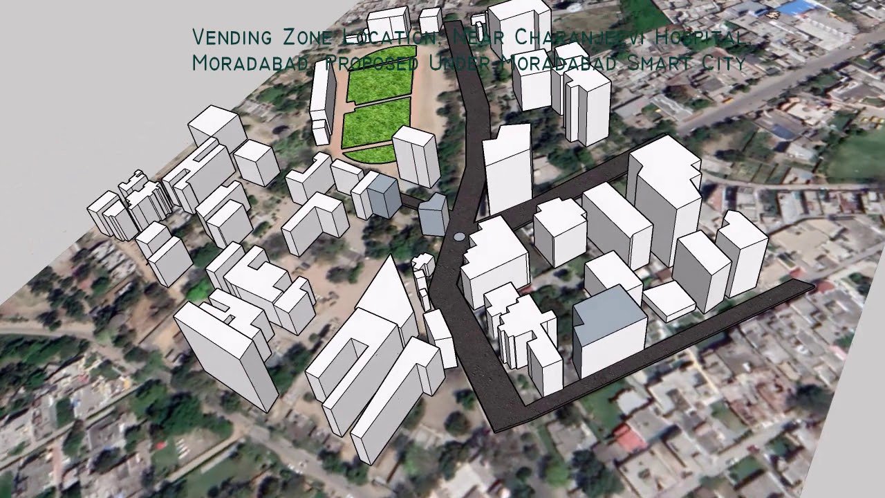 Moradabad Smart City Vending Zone - YouTube