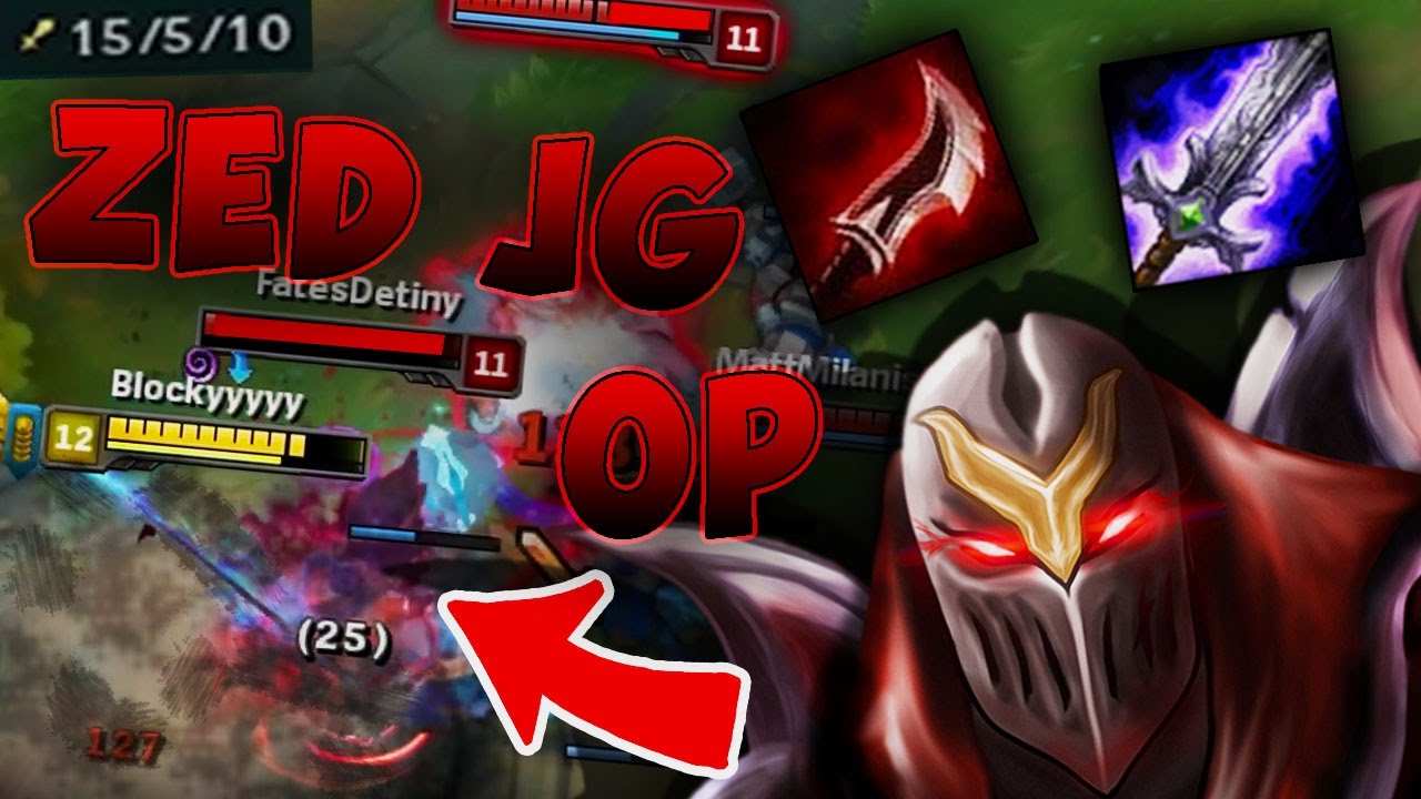 ZED JUNGLE OVERPOWERED - League Of Legends - YouTube