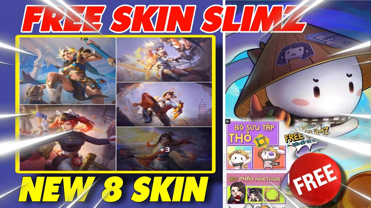 Liên Quân FREE SKIN SLIMZ THỎ 7 MÀU, Ra Mắt 8 Skin Mới | Xuyên Cùi Mía ...
