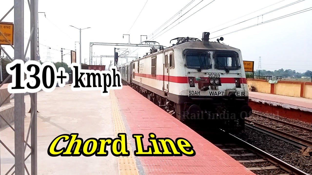 FLAT 130+ KMPH Trains Passing through Chord Line | Rail India Official ...