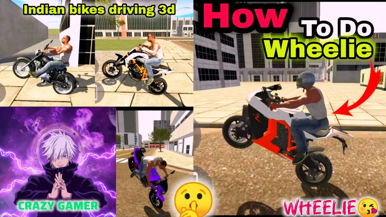 How to do wheelie in Indian bike driving 3d 🤫 || #indianbikedriving3d # ...