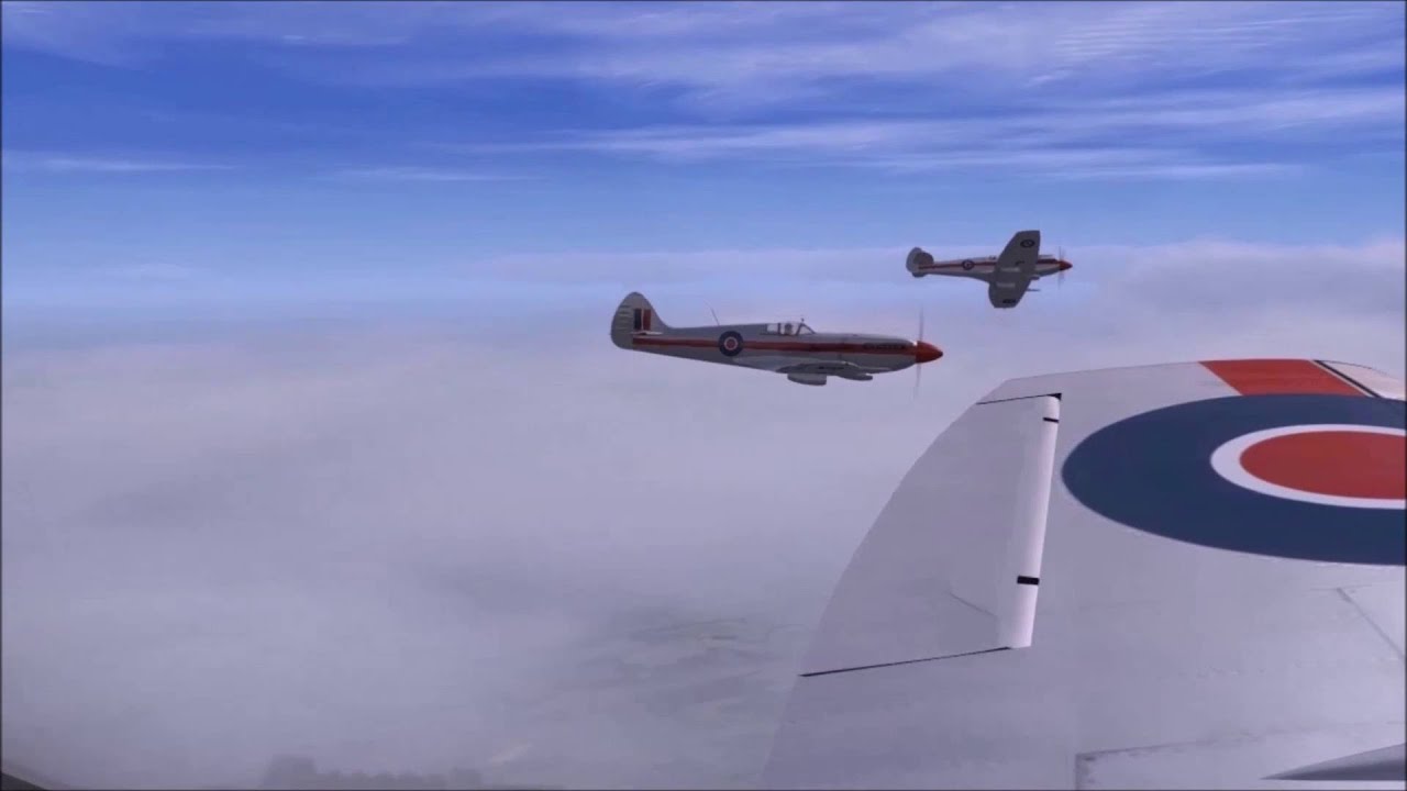 FSX : Spitfire display team - YouTube