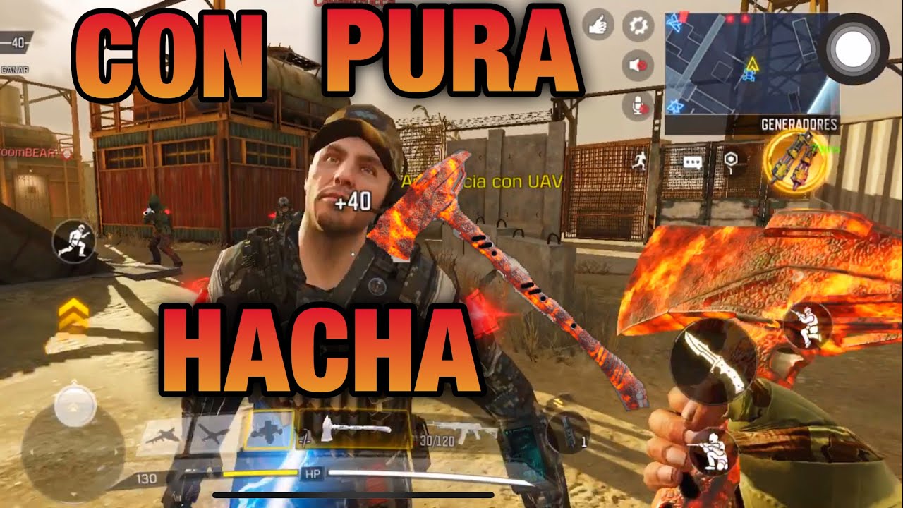 Ganó partida con solo usar hacha COD - YouTube