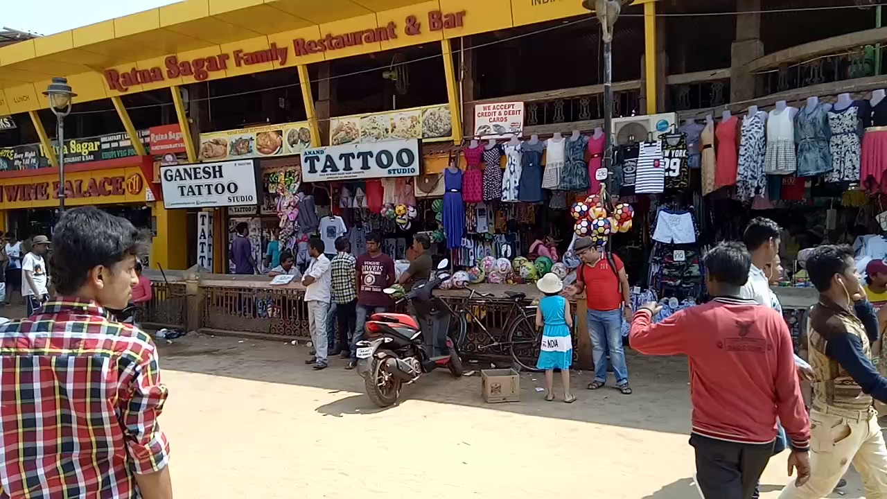 Calangute market - YouTube