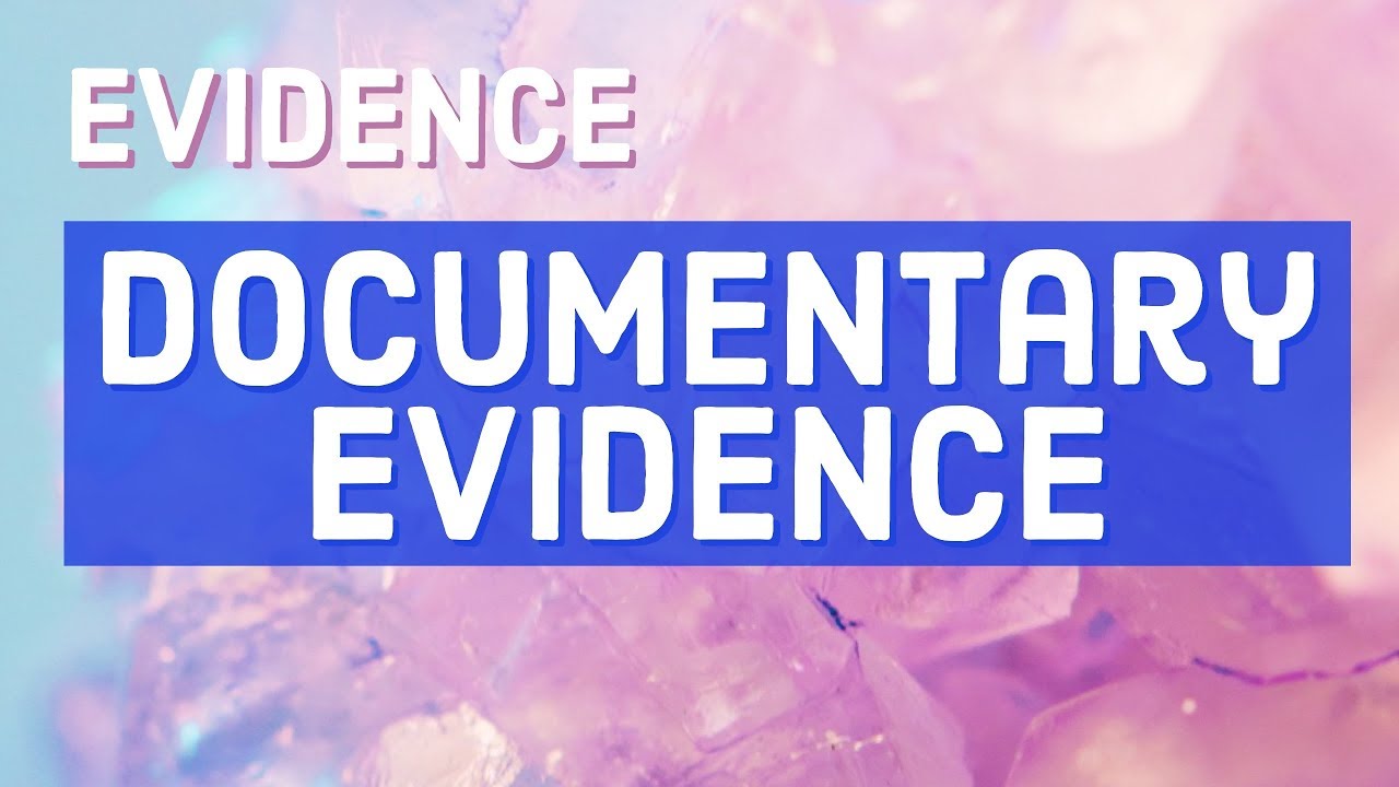 Documentary Evidence; EVIDENCE [Audio Codal] - YouTube