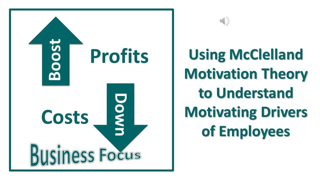 Using McClelland Motivation Theory to Understand Motivating Drivers of ...