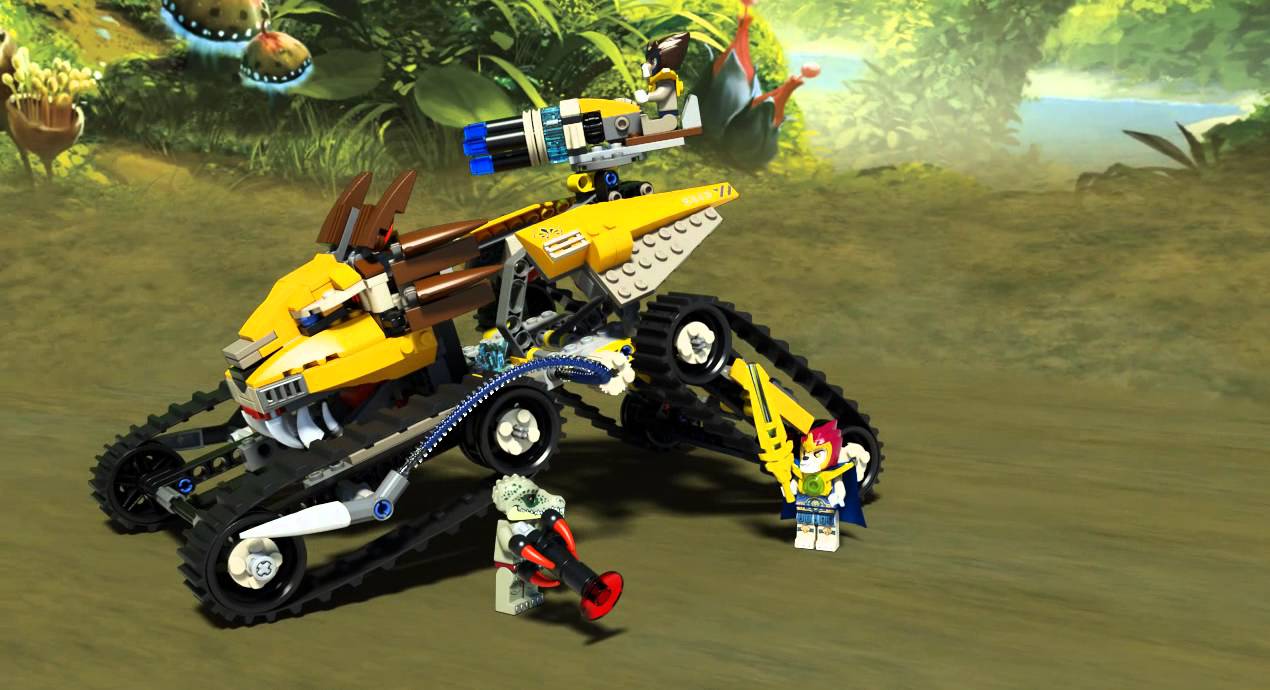 LEGO Chima 70005 - Lavalův královský lovec - animace - YouTube