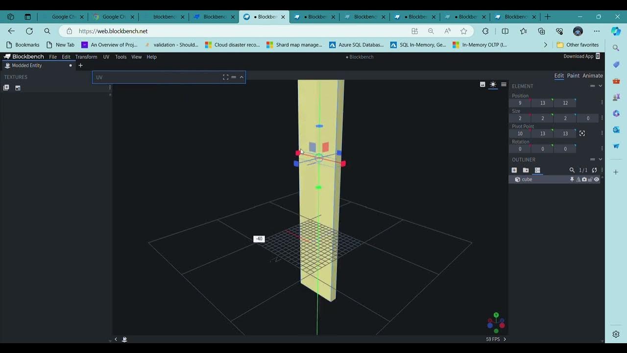 How to create a model on blockbench. - YouTube