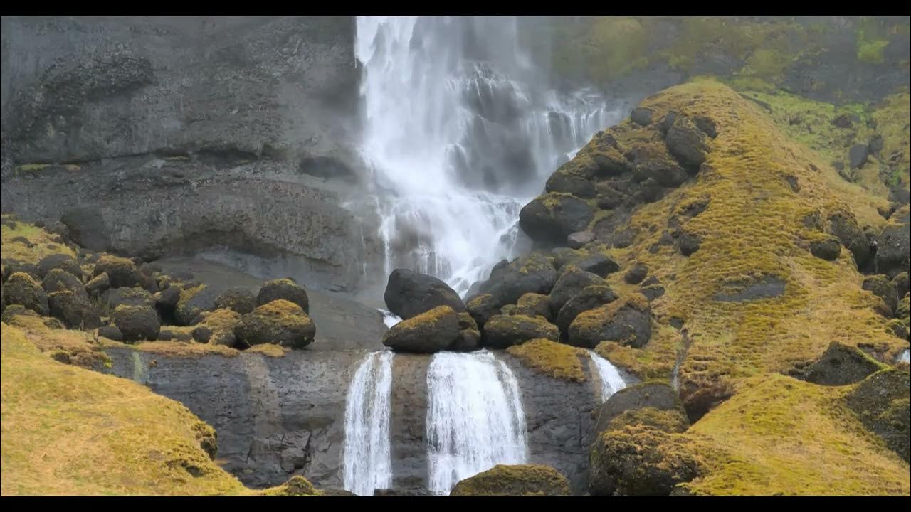 Roaring Waterfall White Noise | Falling Water Sounds for Sleeping - YouTube