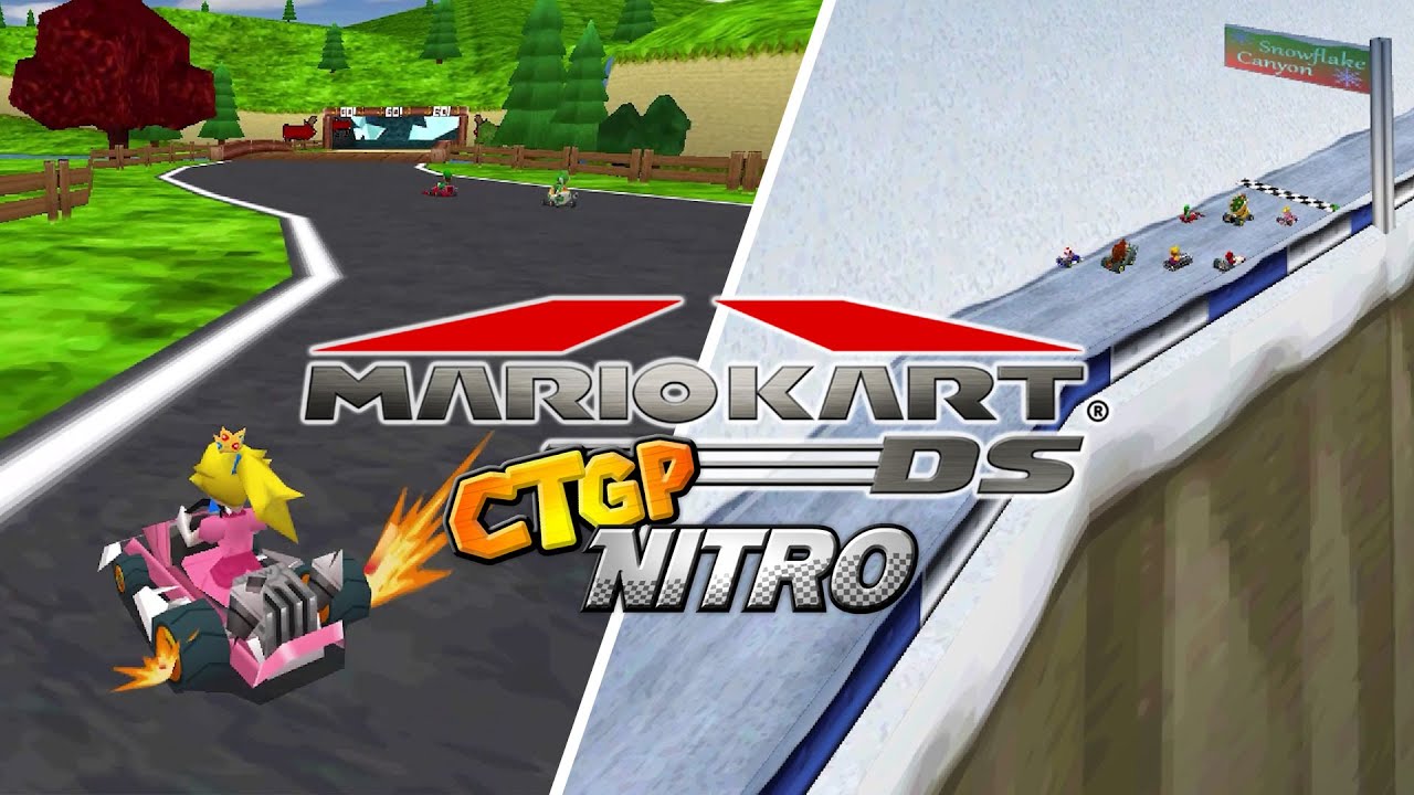 CTGP Nitro - Ice Flower Cup | New Custom Tracks for MARIO KART DS - YouTube