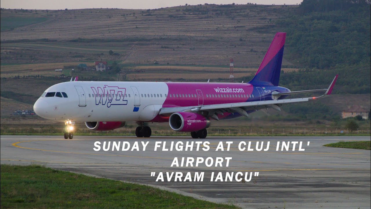 Sunday flights at "AVRAM IANCU" INTERNATIONAL AIRPORT - YouTube