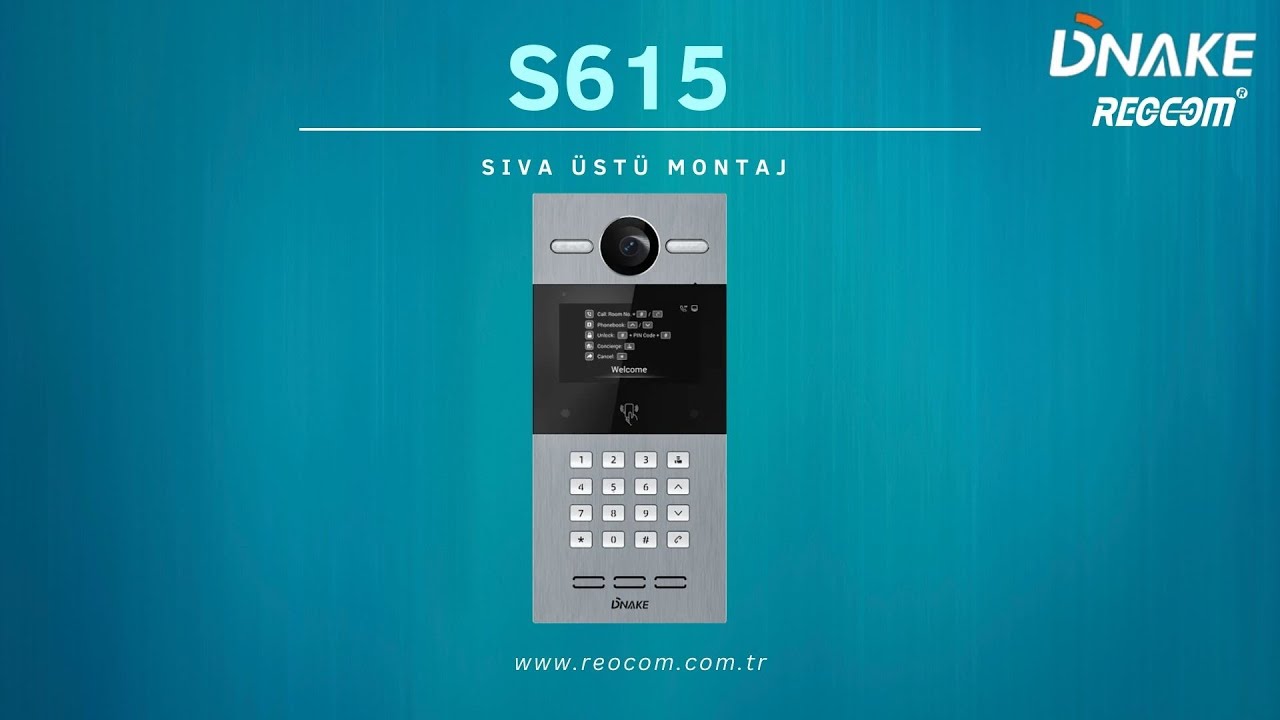 DNAKE Görüntülü Kapı Telefonu S615 Nasıl Kurulur- Sıva Üstü Montaj - YouTube