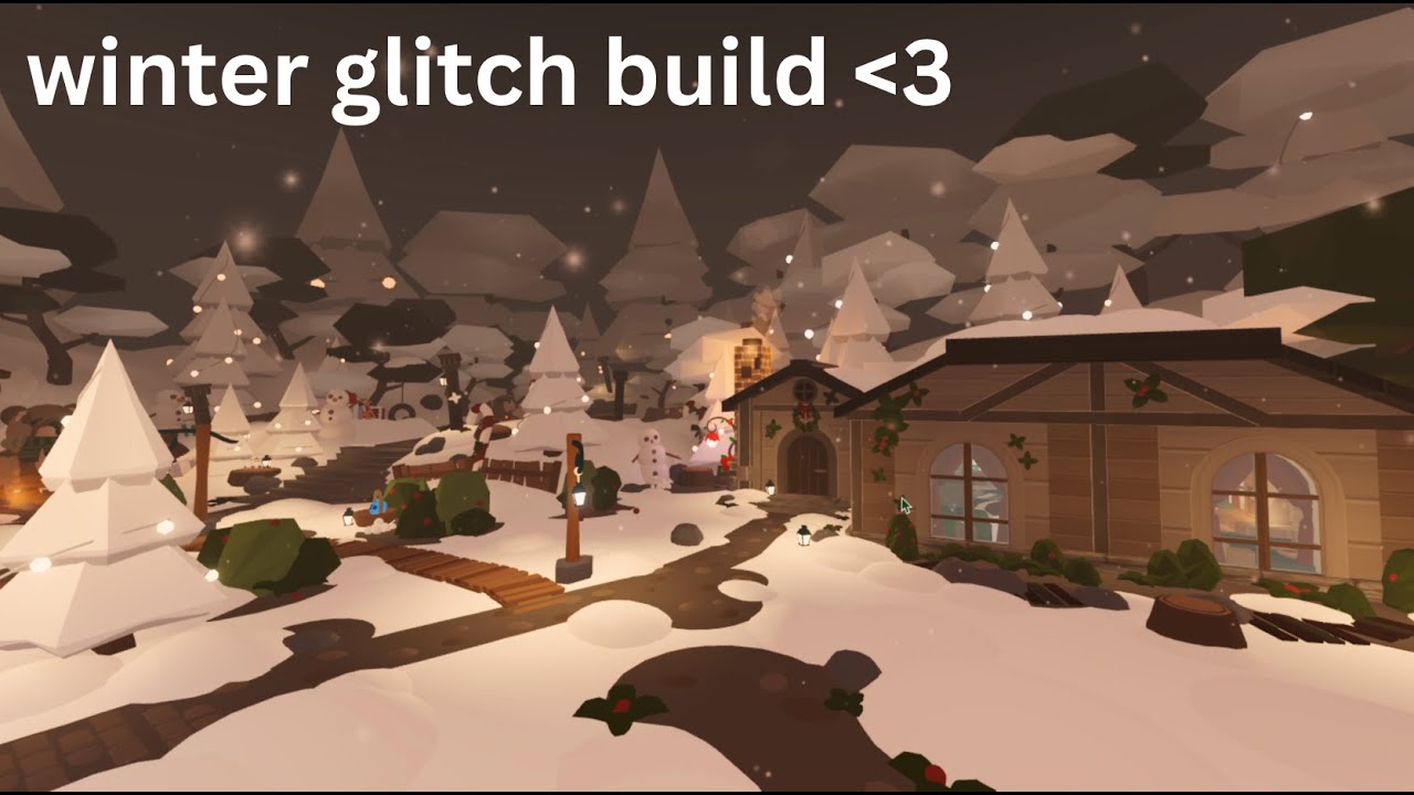 massive winter glitch build | adopt me builds - YouTube