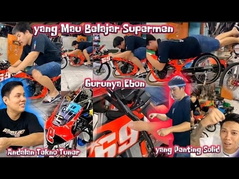 TEKNIK JADI JOKI DRAG PROFESIONAL , CARA SUPERMEN, BAKAR BAN SEMUA ADA ...