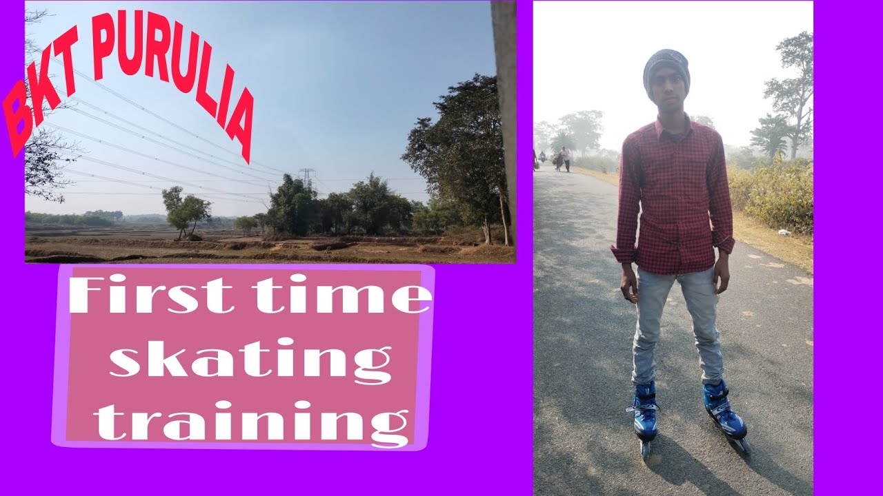 FIRST TIME SKTING TRAINING - YouTube