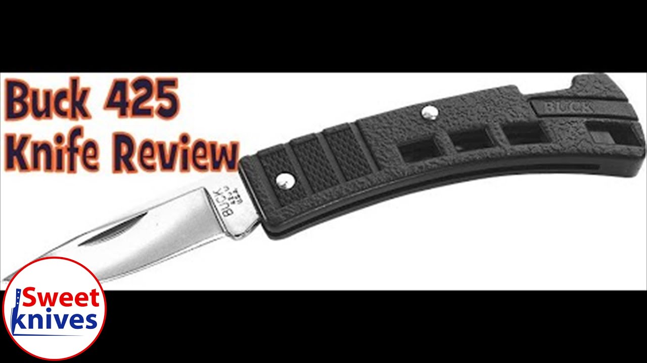 [40] Buck 425 Pocket Knife Little Folder Review - YouTube