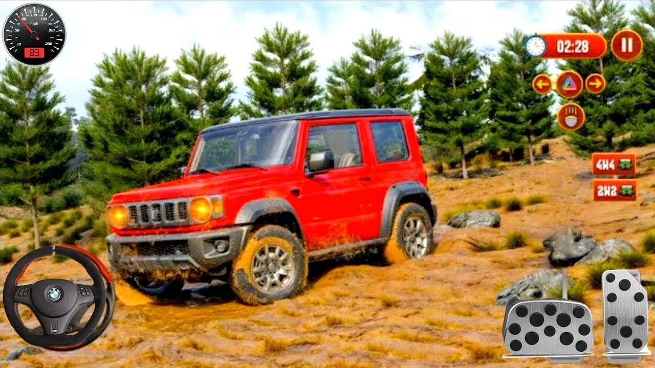 443 SUV 4x4 off-road jeep driving forest off-road game simulator android duty - YouTube