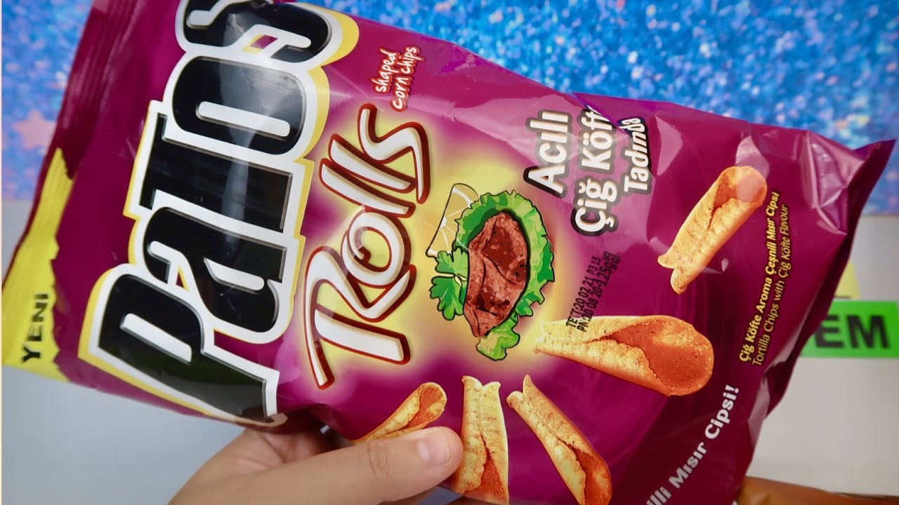PATOS Acı Çiğ Köfte Tadında Cips incelemesi - YouTube