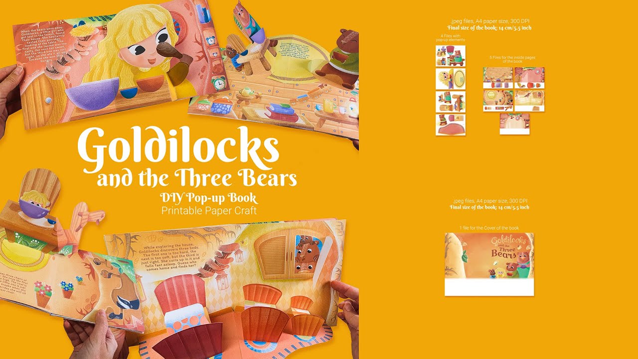 How to Make a Goldilocks and the Three Bears Pop-Up Book – DIY Craft ...