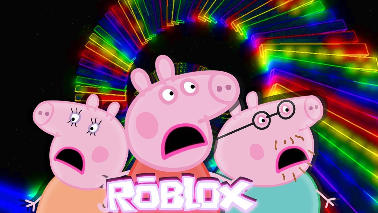 Peppa Pig JUEGA A Neon Obby en Roblox! - YouTube