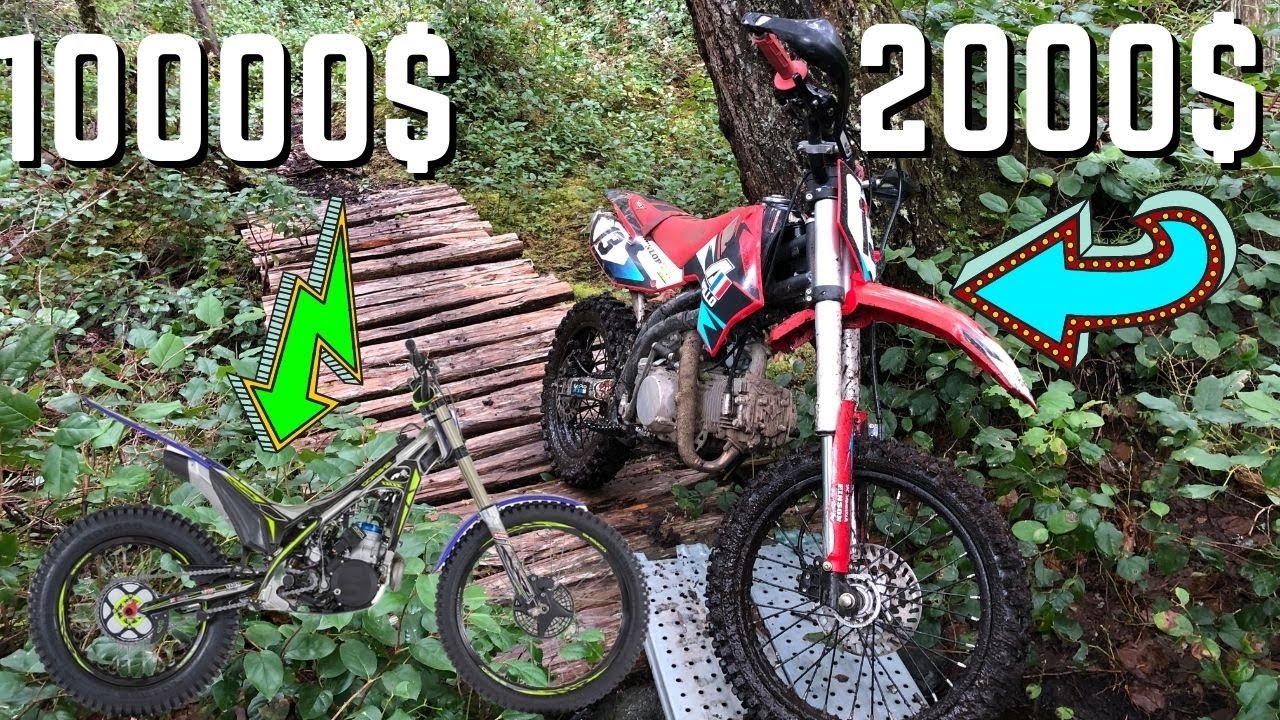 Chinese Pit Bike Vs 10000$ Trials Bike - YouTube