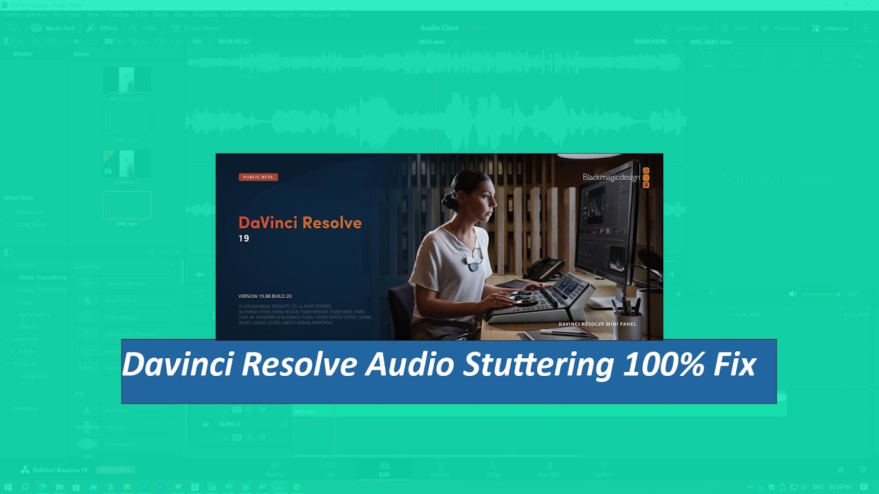 Davinci Resolve Audio and Video Stuttering 100% Fix - YouTube