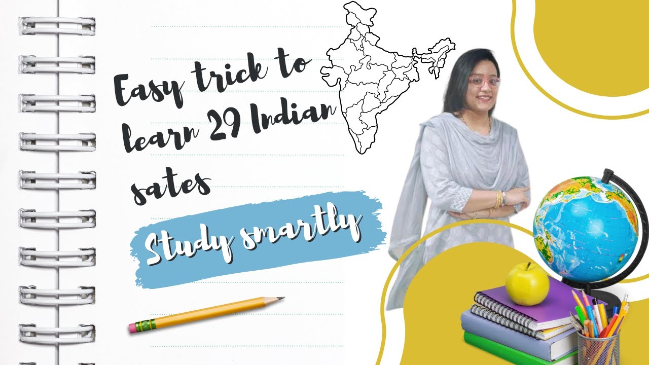 Short Tricks to Learn India Map with 29 States | Easy India Map Tricks ...