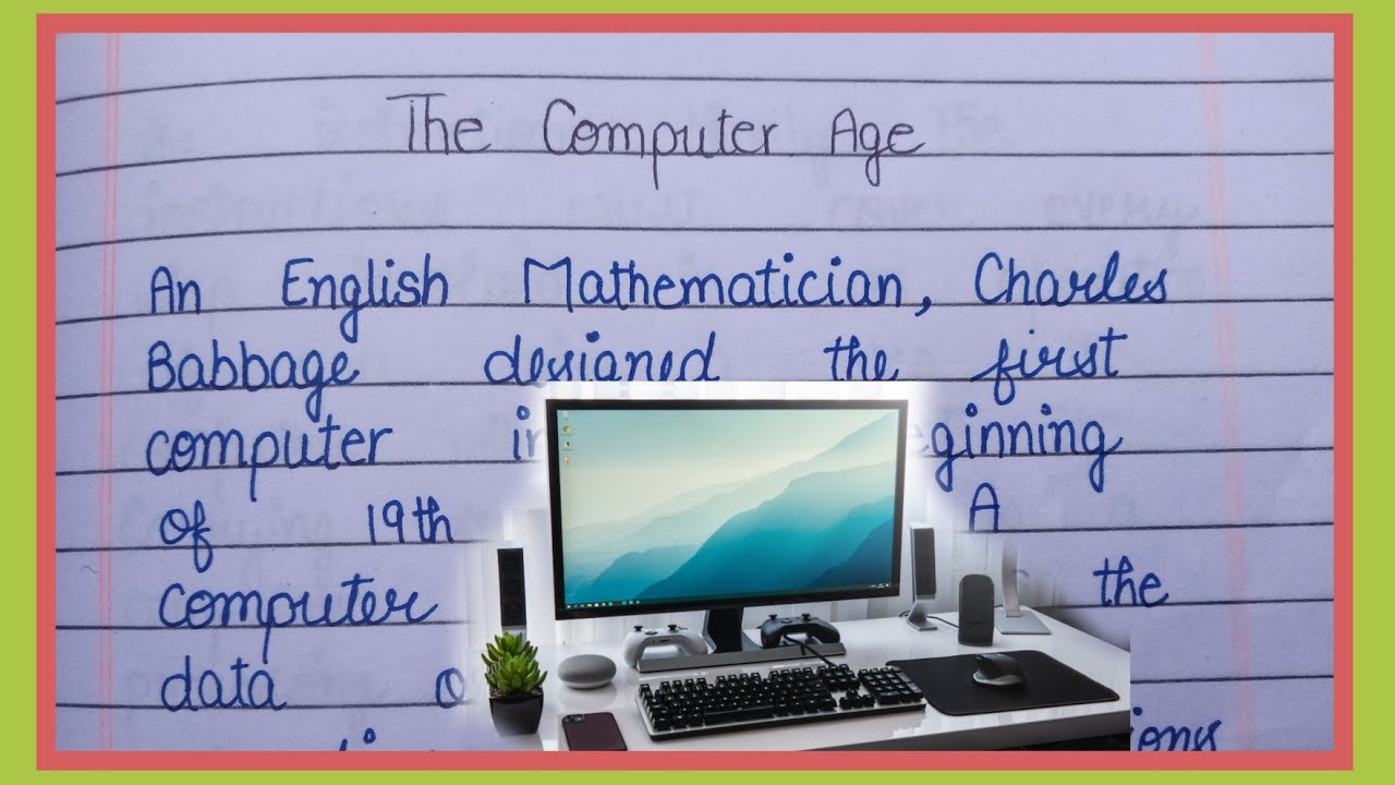 Essay on the computer age in english|| The computer age essay in ...