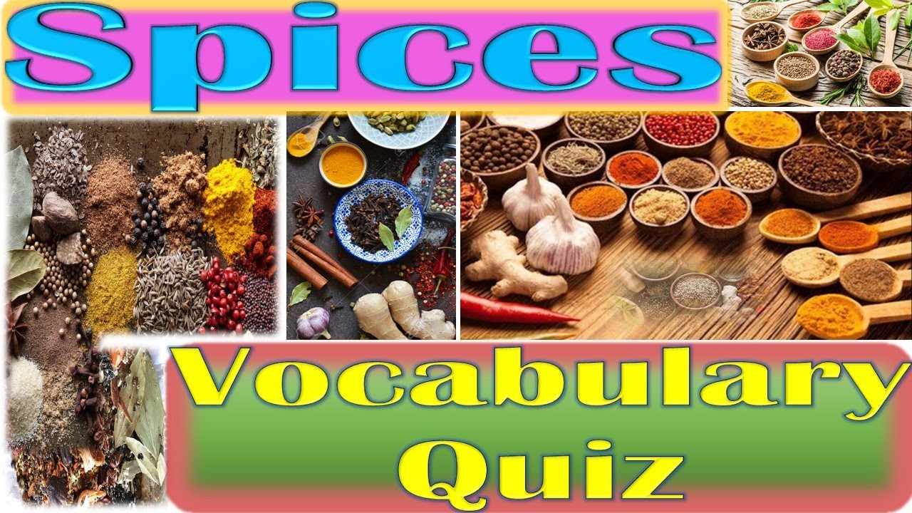 Spices Vocabulary Quiz|spices|vocabulary|Quiz|Vocabulary Bank.com - YouTube