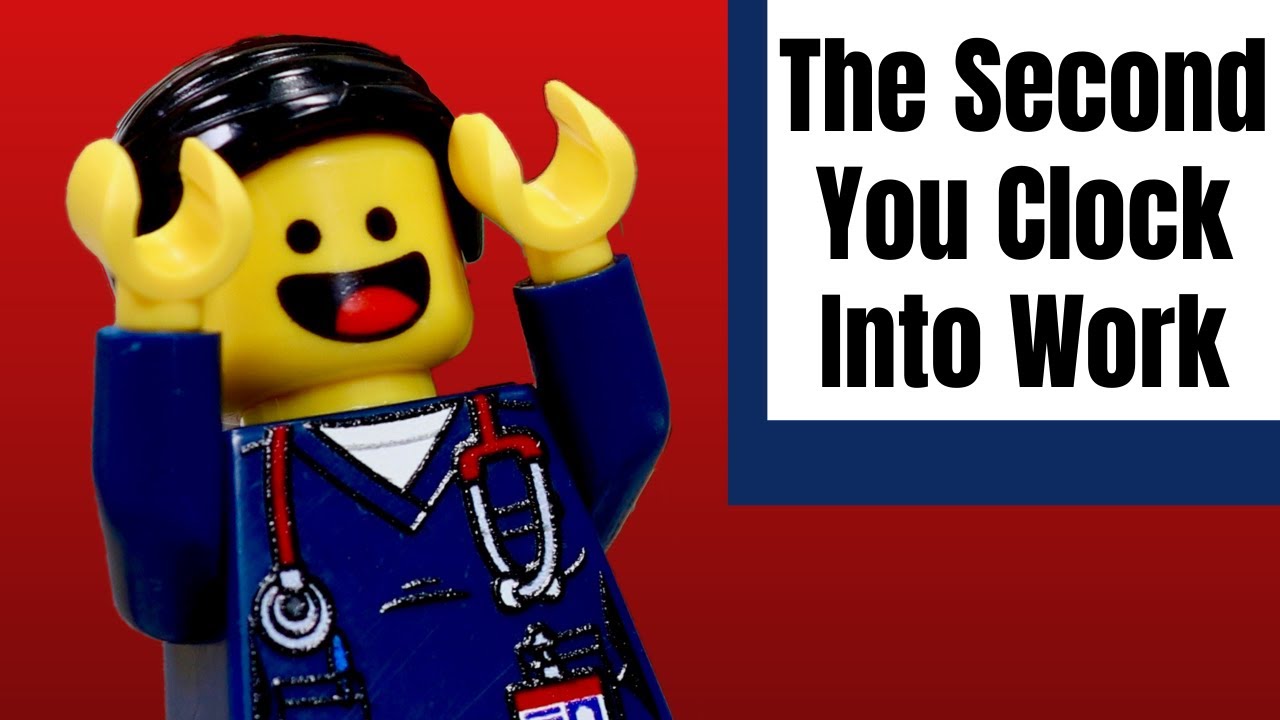 The Second You Clock into Work | LEGO Stop Motion - YouTube