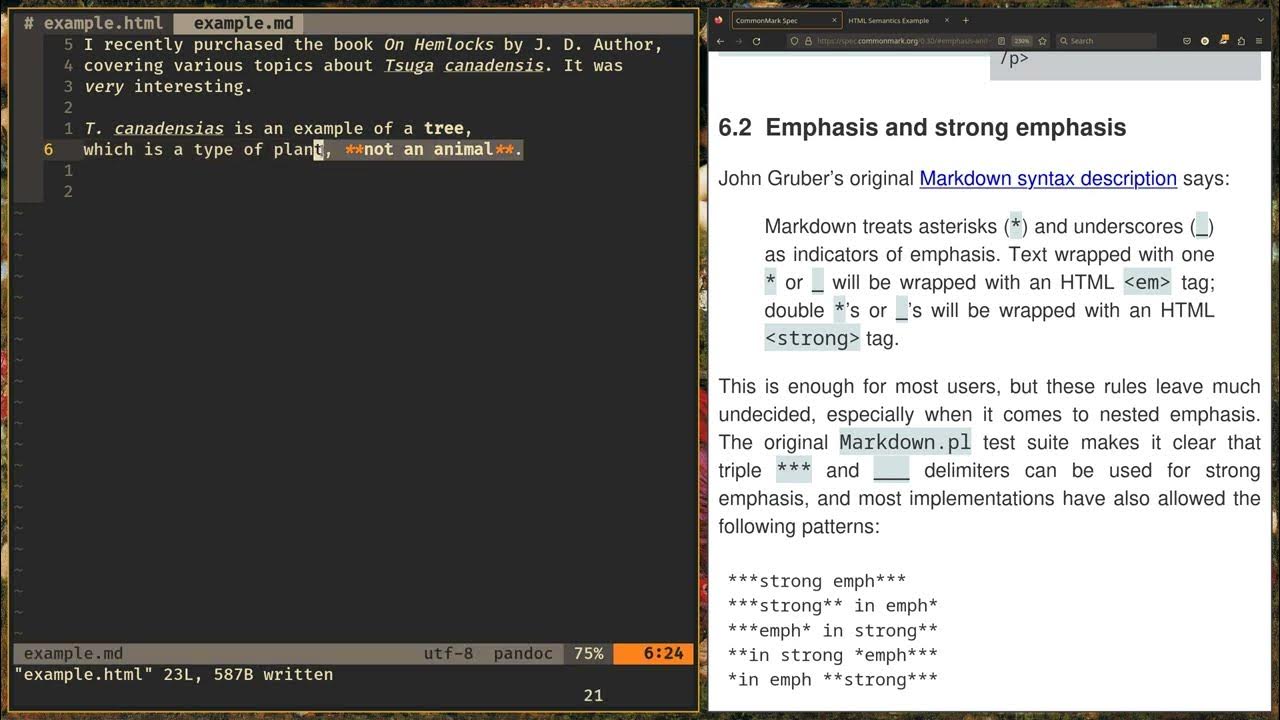 "Fixing" Markdown-based HTML Generator Semantics Problems - YouTube