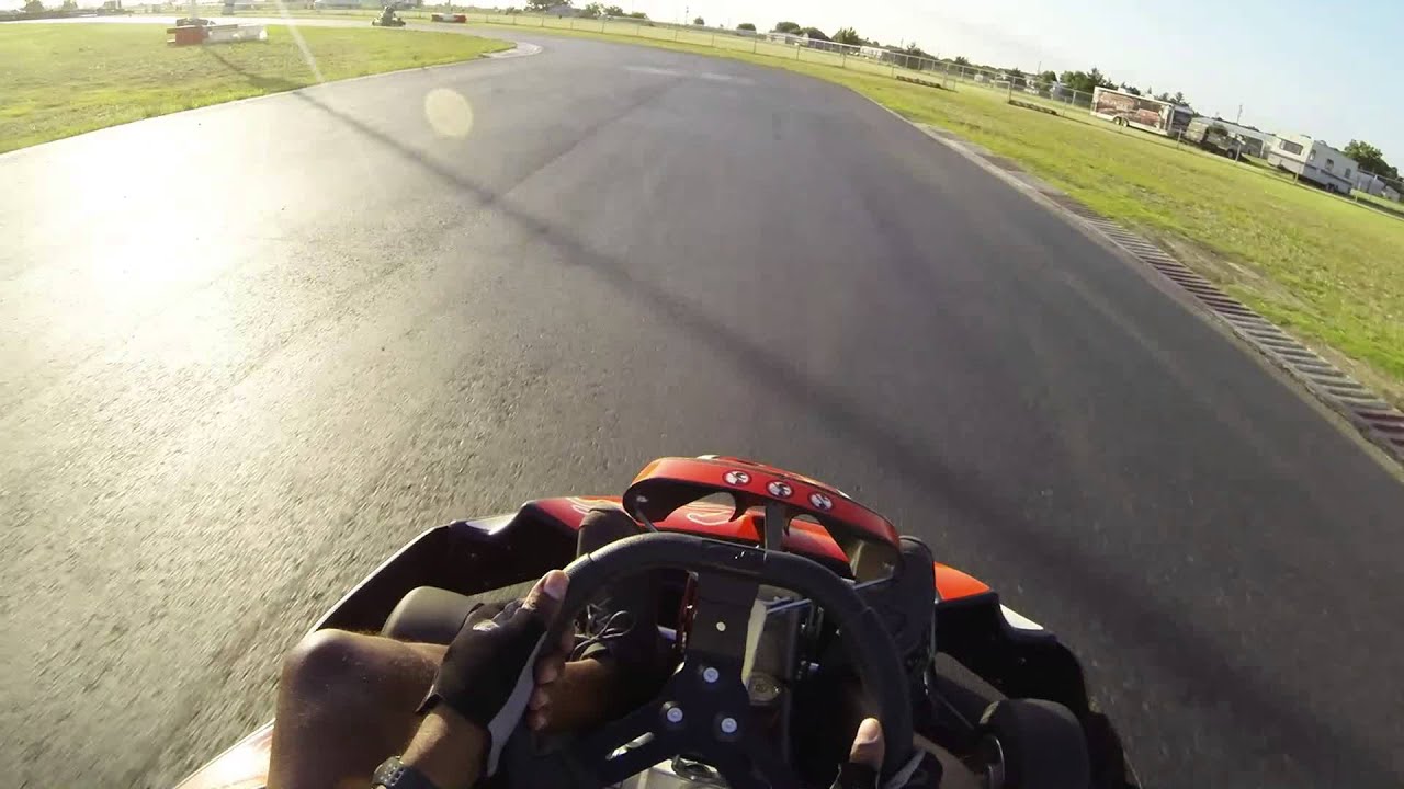 Awesome pass in Go Kart at Dallas Karting Complex - YouTube