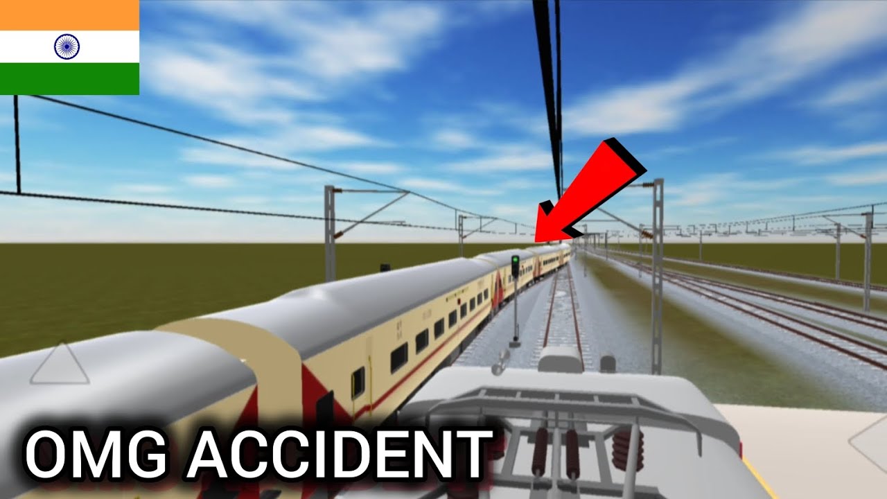 train accident 😱 || Indian train crossing 3d || - YouTube