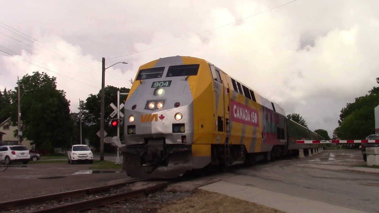 CANADA 150 UNIT ON 84 AND GEXR!!!!!! VIA 84 and 87 with GEXR 581 June 27, 2017 [HD] - YouTube