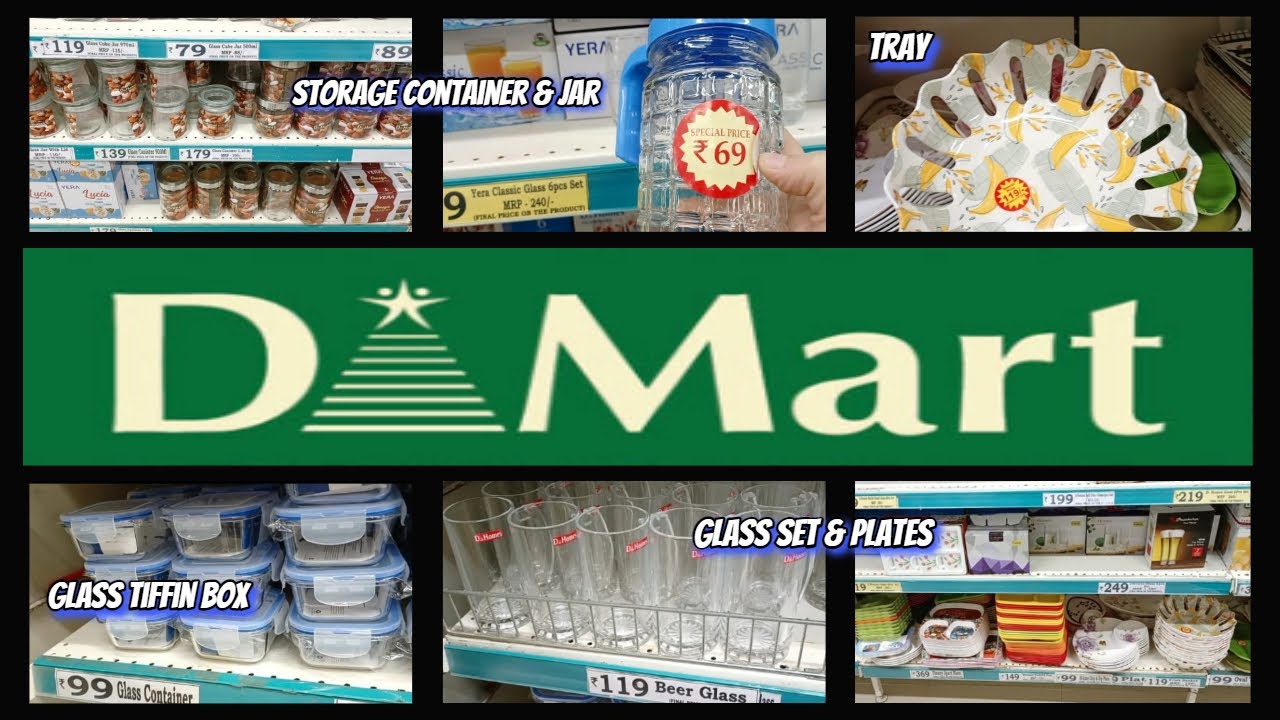 Dmart Offer on Glassware Kitchen Product Rs. 69/- Bottles, Glasses Set ...