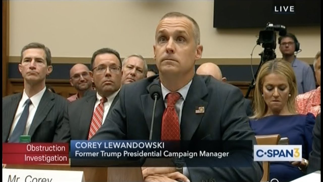 Corey Lewandowski Admits He Is A Liar During Congressional Testimony ...