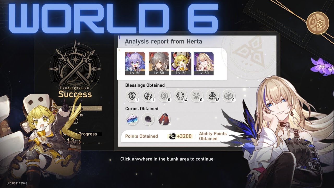 HSR - HOW TO CLEAR SIMULATION UNIVERSE WORLD 6 COCOLIA EASY CLEAR # ...