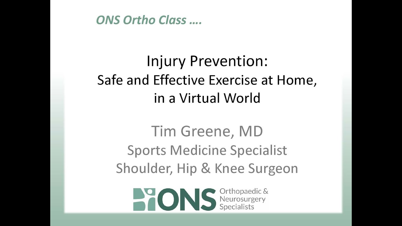 Fitness in a Virtual World w/Dr. Tim Greene of Orthopaedic ...