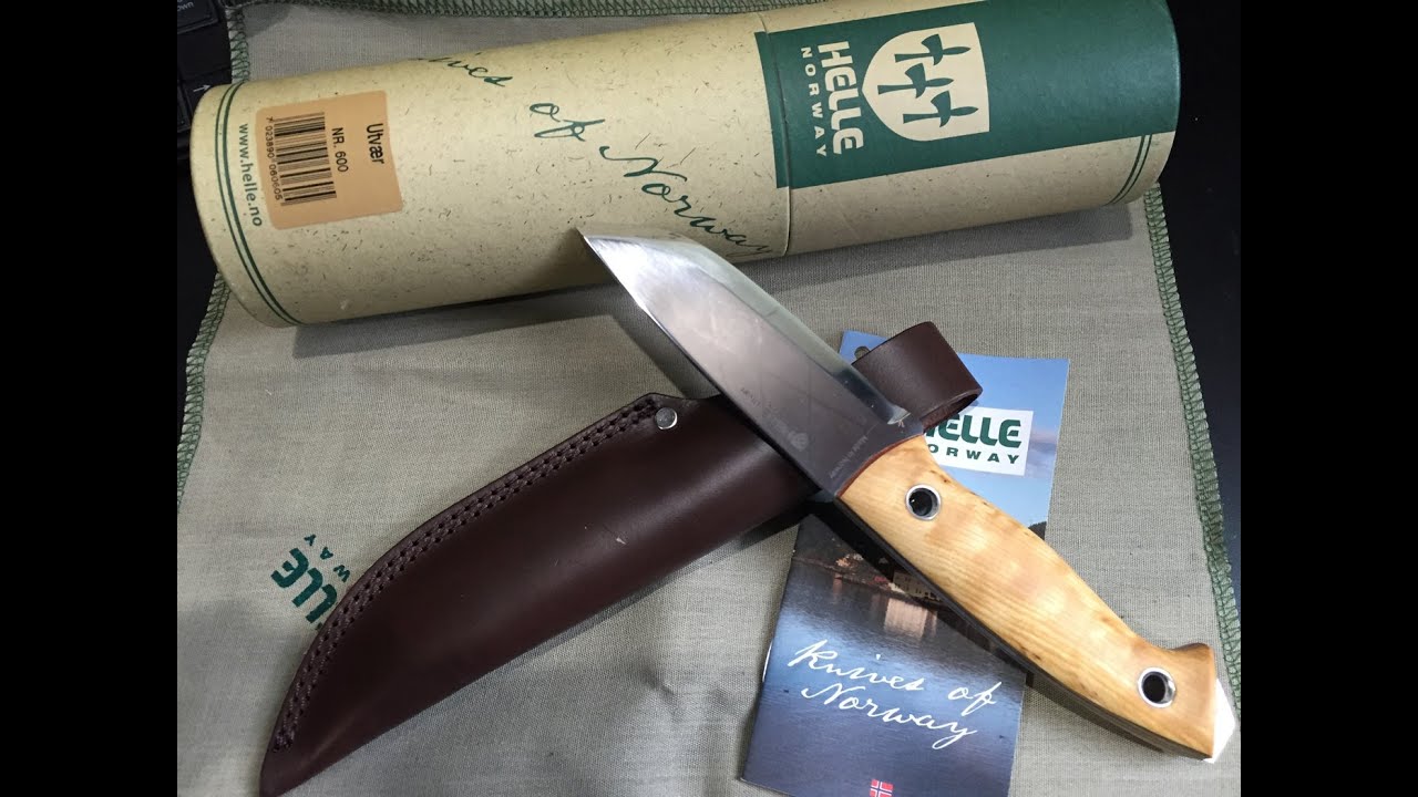 ヘレ・ナイフ Helle knife Utvaer 素人が始める、ブッシュクラフト (BUSHCRAFT ) 89 - YouTube