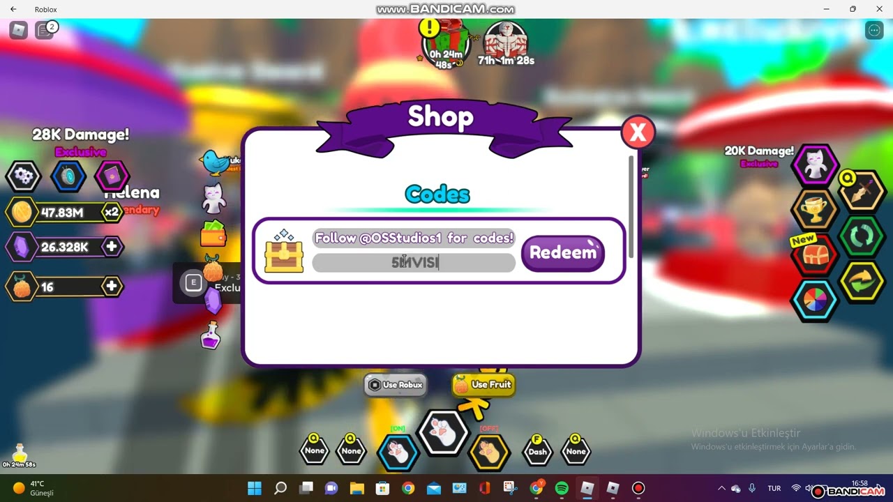 350 blood fruit code anime legends simulator - YouTube