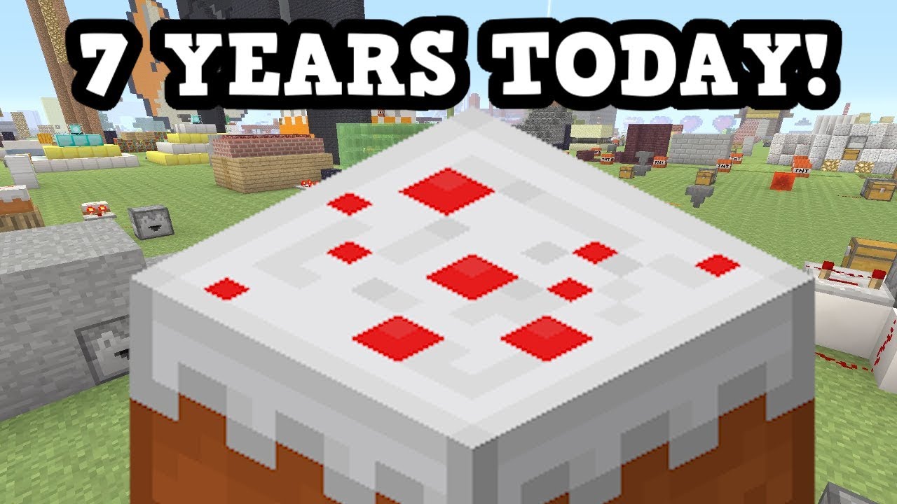 CAKES WERE ADDED TO MINECRAFT 7 YEARS AGO TODAY - YouTube