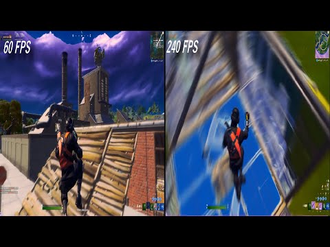 WHAT IT FEELS LIKE TO PLAY ON 240 HZ | 60FPS VS 240FPS | Fortnite - YouTube