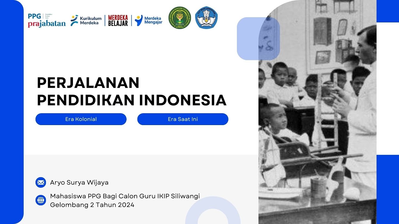 PERJALANAN SINGKAT PENDIDIKAN DI INDONESIA | PPG BAGI CALON GURU - YouTube