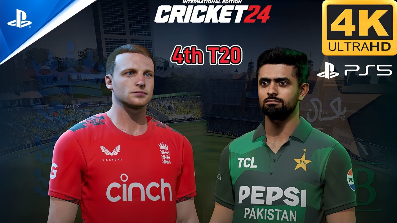 Cricket 24 (PS5) Gameplay : England vs Pakistan 4th T20 || Ar Games ...