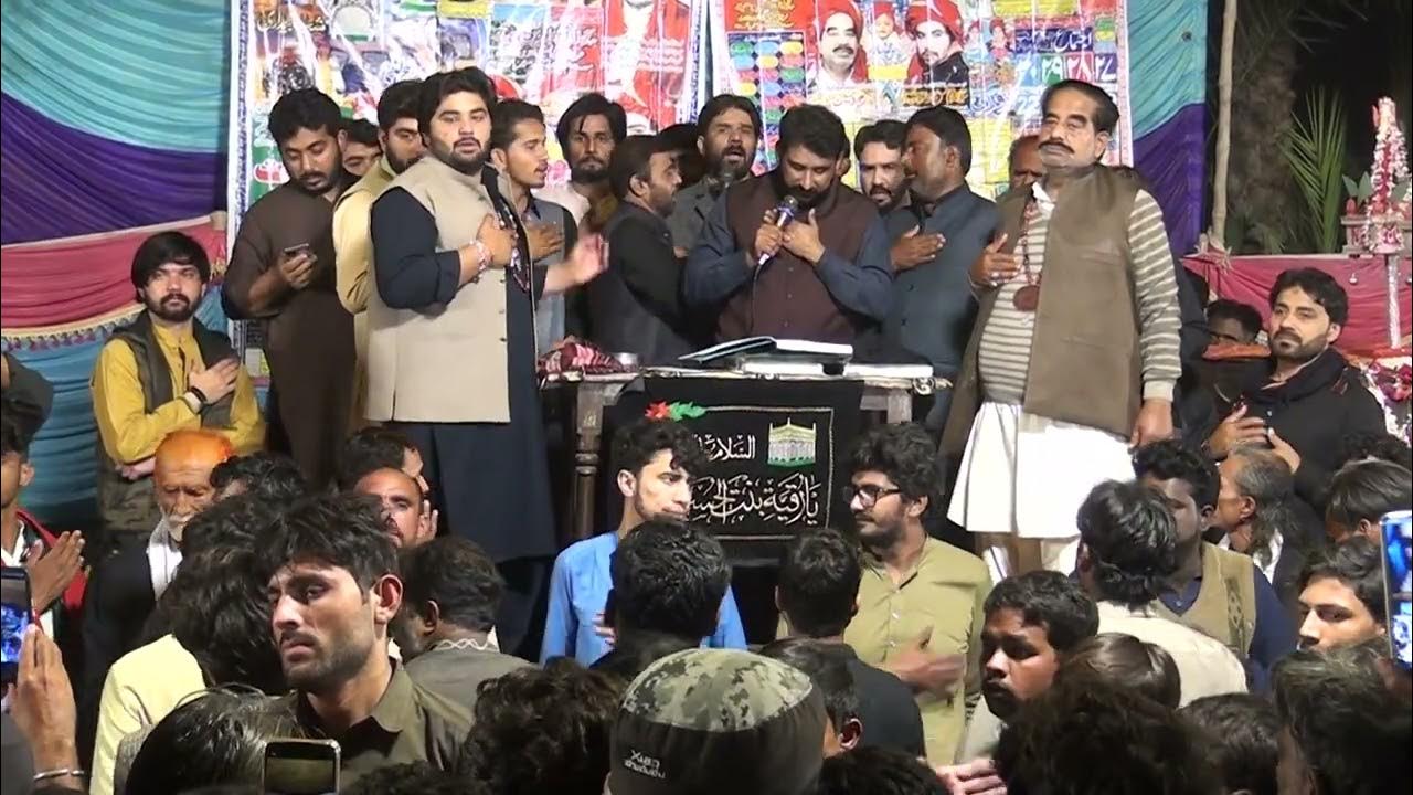 Raza Abbas Noha Khwani Karbala sadaat 28 Rajab 2023 Uch sharif - YouTube