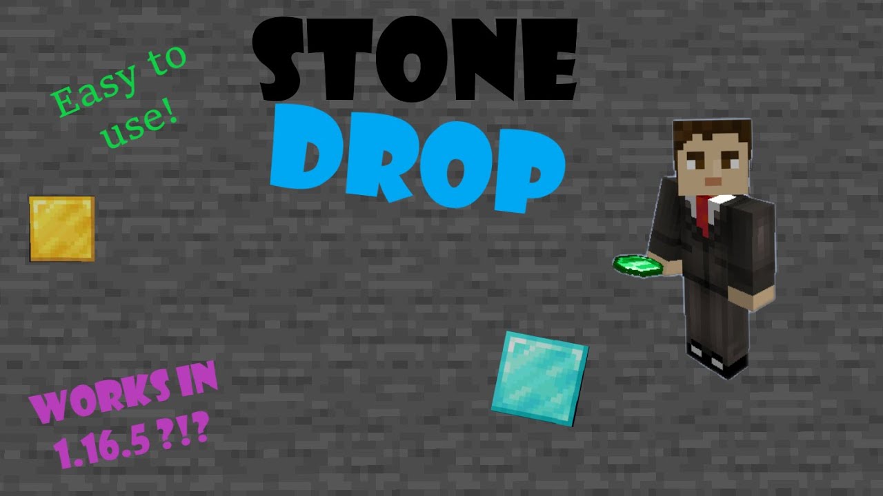 Stone Drop plugin showcase !?! Works in 1.16.5 !!? - YouTube